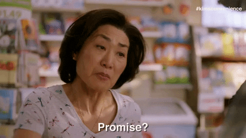 Pinky Promise Kim's Convenience Scene GIF | GIFDB.com