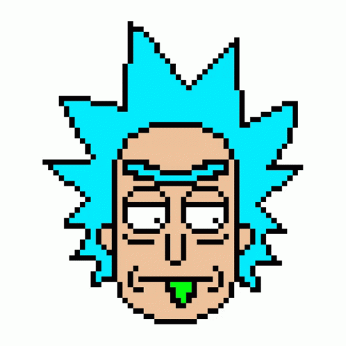 Pixel Rick Sanchez Rick And Morty GIF | GIFDB.com