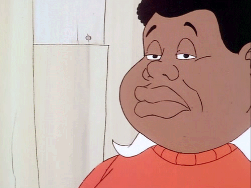 Poker Face Fat Albert Looking Sideways GIF | GIFDB.com