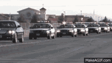 Police Car Caravan Parade GIF | GIFDB.com