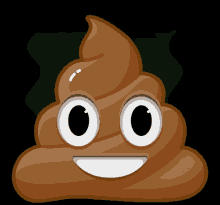 Poop Emoji With Flying Insect GIF | GIFDB.com