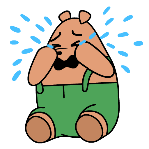 Poor Pants Bear Sobbing GIF | GIFDB.com