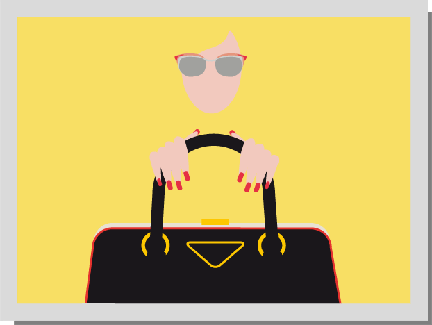 Prada Black Hand Bag GIF | GIFDB.com