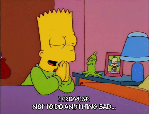 Praying Hands Bart Simpson The Simpsons Prayer GIF | GIFDB.com