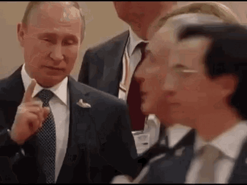 President Putin Seriously Talking To Chancellor Angela Merkel GIF ...