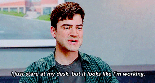 Pretend Work Office Space GIF | GIFDB.com