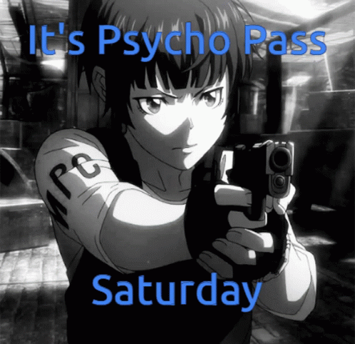 Psycho Pass Saturday Akane Tsunemori Gun GIF | GIFDB.com