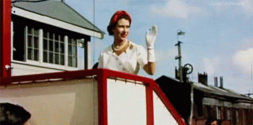Queen Wave While Boarding GIF | GIFDB.com