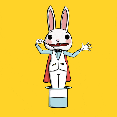 Rabbit Magician Disappear GIF | GIFDB.com