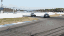 Race Cars Drifting Inside Race Track GIF | GIFDB.com