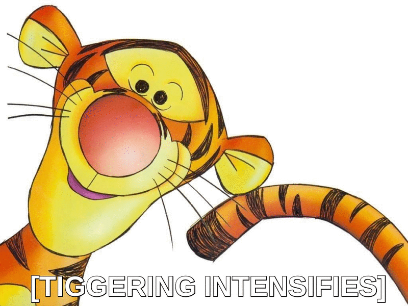 Radiant Tigger Smiling