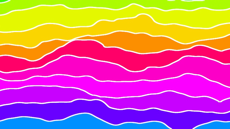 Rainbow Color Waves Art GIF | GIFDB.com