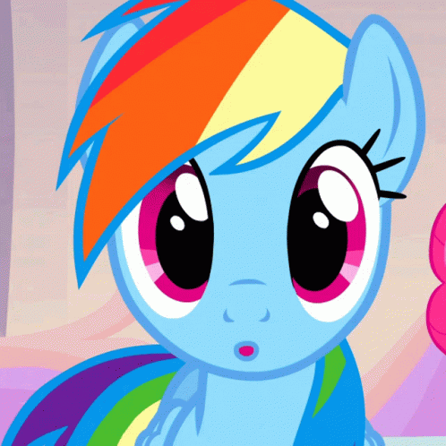 Rainbow Dash Stunned And Smile GIF | GIFDB.com