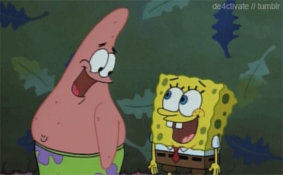 Raised Eyebrow Expression Patrick Star GIF | GIFDB.com