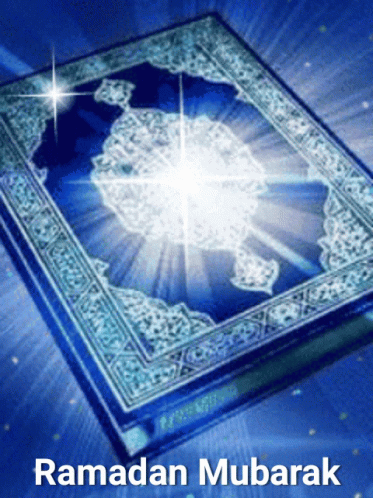 Ramadan Mubarak Sparkling And Glowing Quran GIF | GIFDB.com