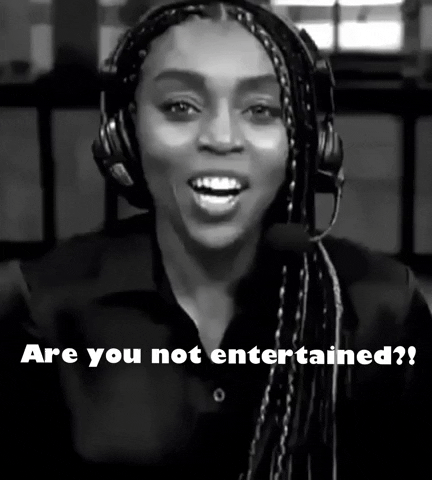 Renee Montgomery Are You Not Entertained GIF | GIFDB.com