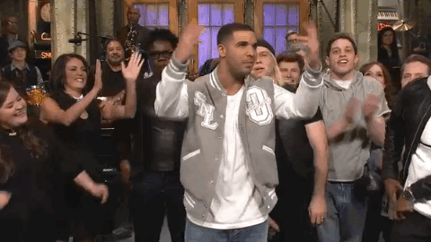 Respectful Drake Clapping On Stage GIF | GIFDB.com