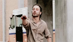 Rick Grimes Walking Dead Hugging Carl Grimes GIF | GIFDB.com