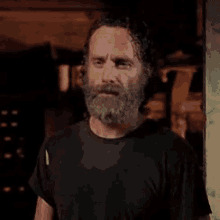 Rick Grimes Walking Dead Serious Stare GIF | GIFDB.com