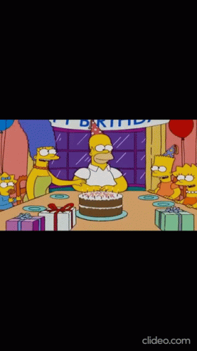 Rickroll Rick Astley Happy Birthday Homer Simpson GIF | GIFDB.com