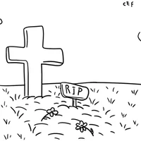 Rip Rest In Peace Graveyard Sign Cross GIF | GIFDB.com