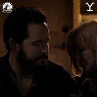Rip Yellowstone Comforting Woman GIF | GIFDB.com