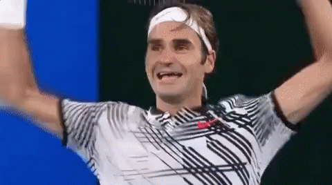 Roger Federer Jumping So High Up GIF | GIFDB.com