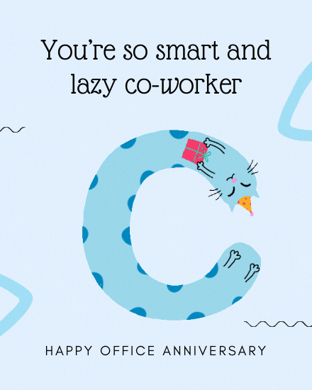 Rolling Cat Work Anniversary Animation GIF | GIFDB.com