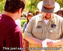 Ron Swanson Parks And Recreation Police Officer GIF | GIFDB.com