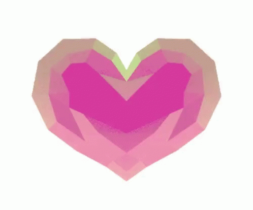 Rotating Pink Animated Heart Like Diamond GIF | GIFDB.com