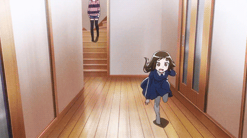 Running Hug Mashiro Mitsumine GIF | GIFDB.com