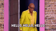 Rupaul Drag Queen Hello Hello Hello GIF | GIFDB.com