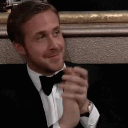 Ryan Gosling Slow Clapping GIF | GIFDB.com