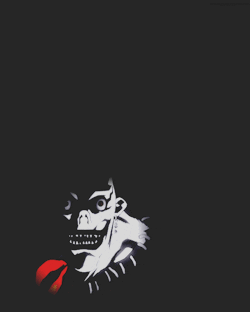 Ryuk Death Note Munching Apple GIF | GIFDB.com