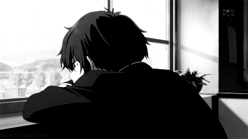 Sad Anime Hyouka Houtarou Oreki GIF | GIFDB.com