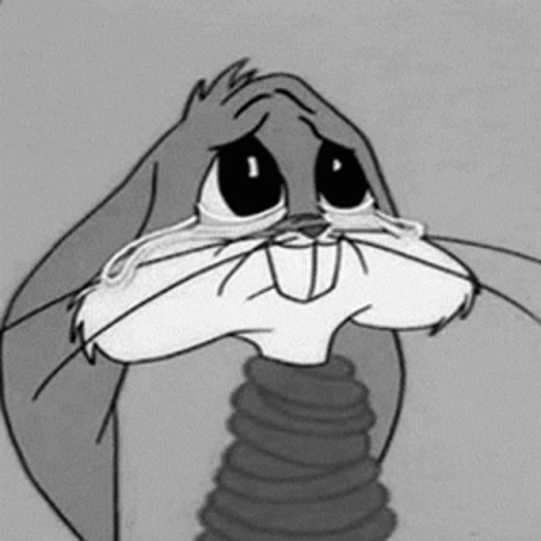 Sad Crying Bugs Bunny Tied Up GIF | GIFDB.com