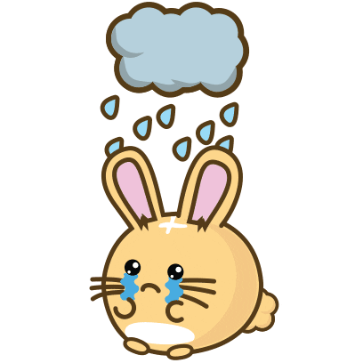 Sad Crying Emoji Of A Bunny GIF | GIFDB.com