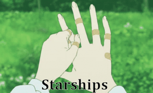 Sage Green Starship Hands GIF | GIFDB.com