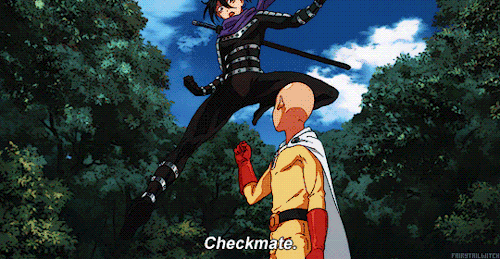 Saitama Checkmate Punch GIF | GIFDB.com