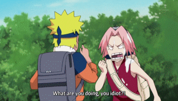 Sakura Punching Naruto GIF | GIFDB.com