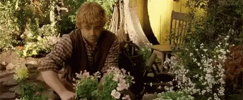 Samwise Gamgee Gardening Outdoors GIF | GIFDB.com