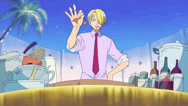Sanji Demonstrates His Cooking Ability GIF | GIFDB.com