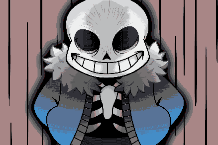 Sans Showing His Blue Eye GIF | GIFDB.com