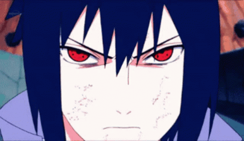 Sasuke Sharingan Serious Angry Look GIF | GIFDB.com