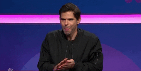 Saturday Night Live Mikey Day Birdman Hand Rub GIF | GIFDB.com