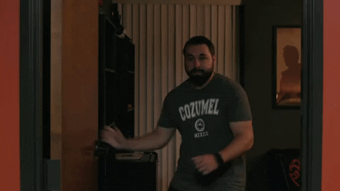 Scared Josh Connolly Slamming Door GIF | GIFDB.com