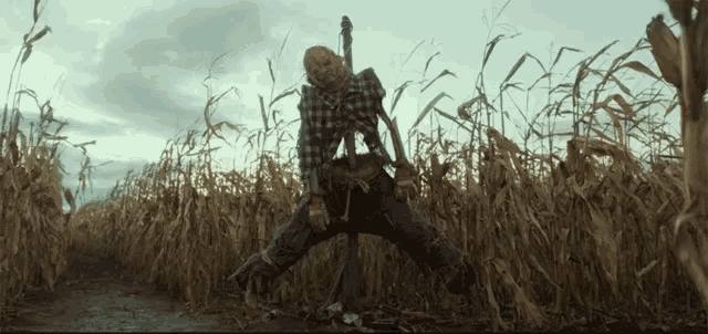 Scary Scarecrow GIF | GIFDB.com