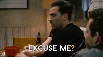Schitt's Creek David Rose Excuse Me GIF | GIFDB.com