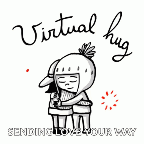 Sending Love Virtual Hug GIF | GIFDB.com