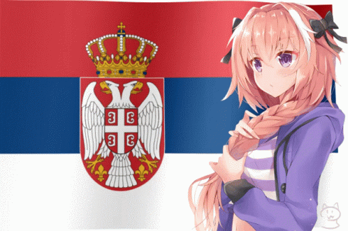 Serbia Flag Astolfo Anime GIF | GIFDB.com
